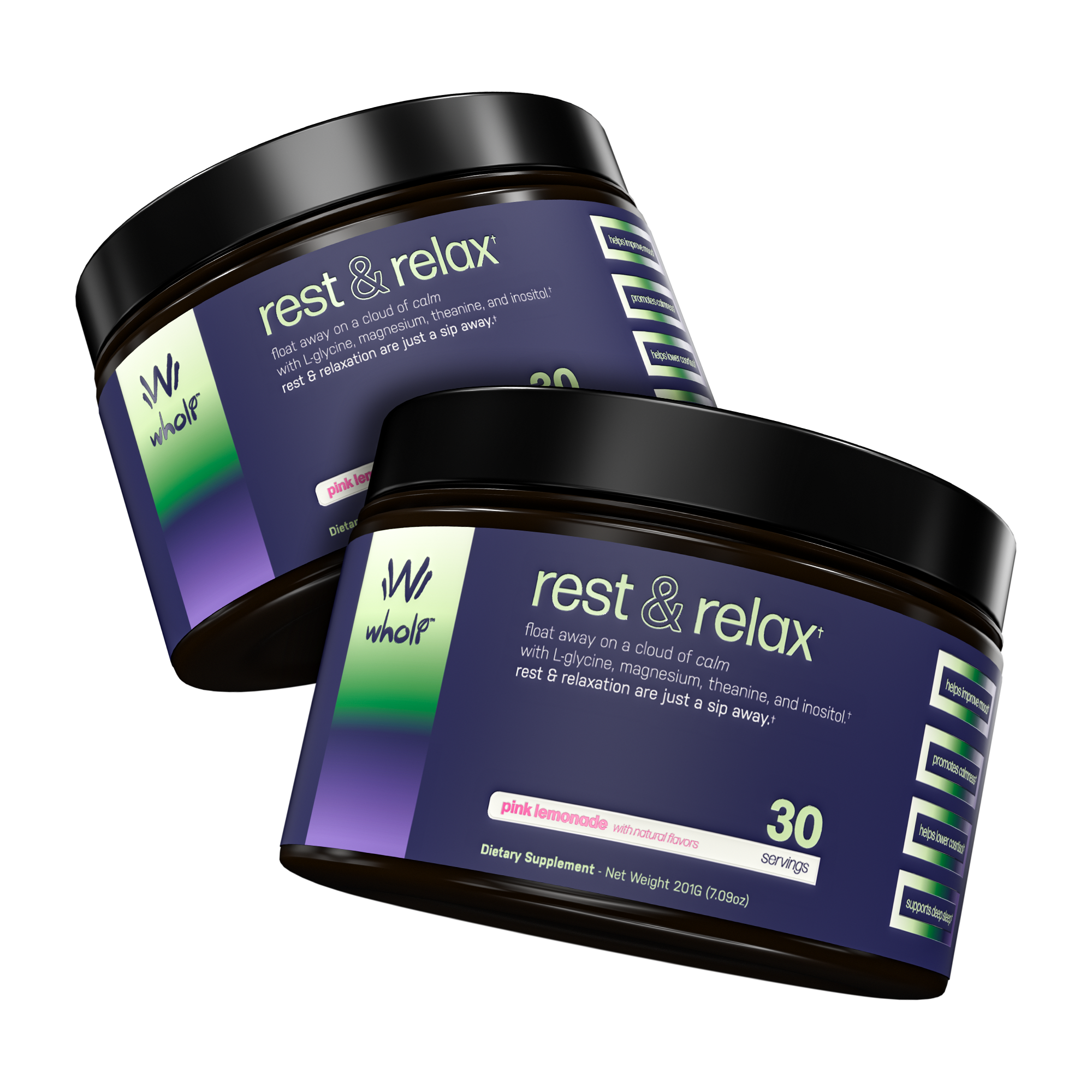 Rest & Relax - 2 Pack - Premium Calming Powder – Wholi Supplements